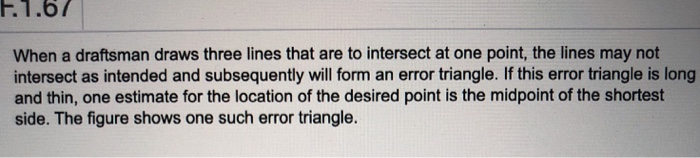 Solved 5.1.67 When a draftsman draws three lines that are to | Chegg.com