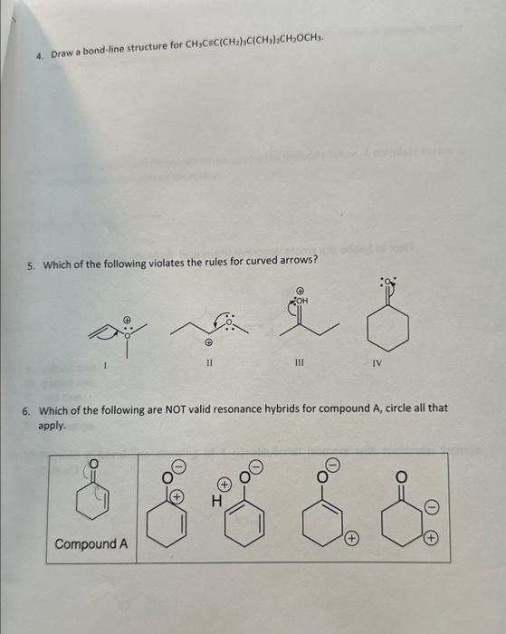Solved 4. Draw a bond-line structure for | Chegg.com