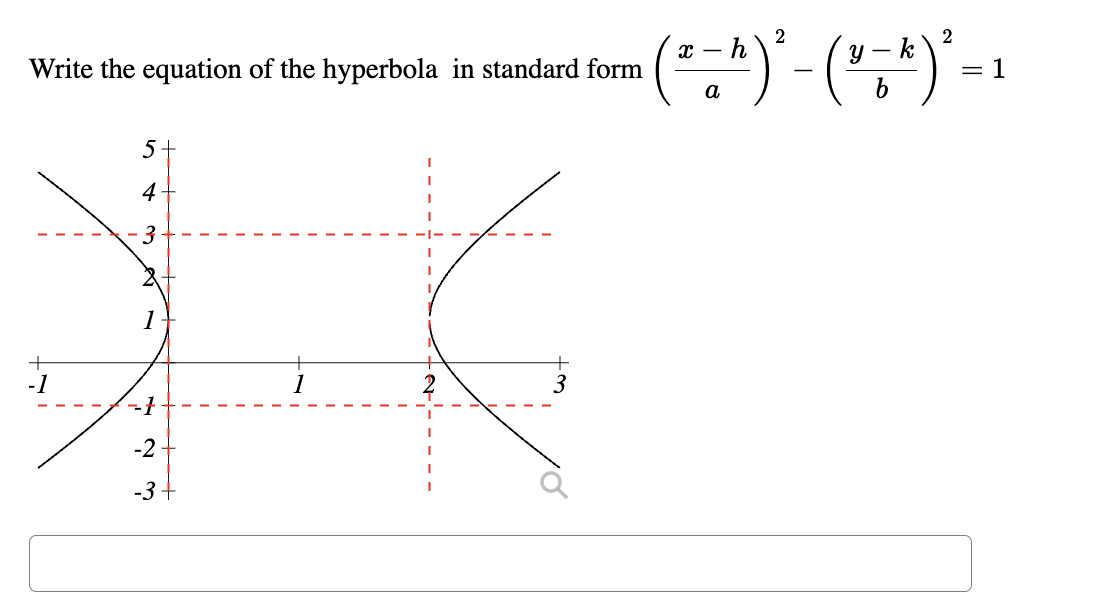 Solved Write the equation of the hyperbola in standard form | Chegg.com