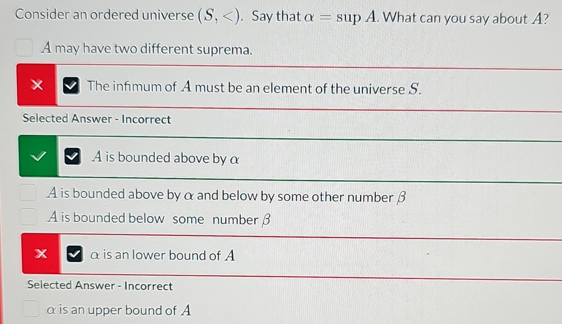 Solved Consider an ordered universe (S,
