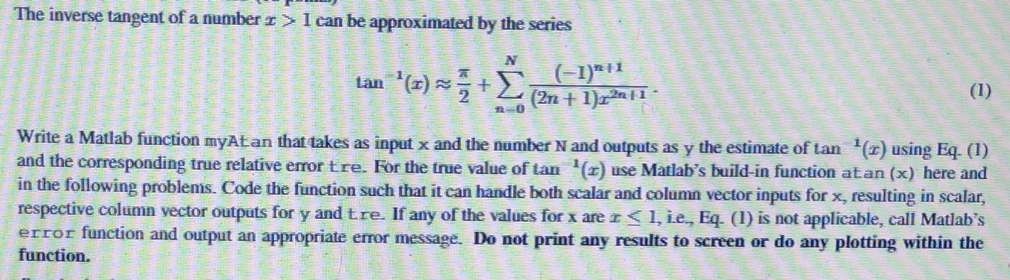 Solved Write a script to graph the absolute of the true | Chegg.com