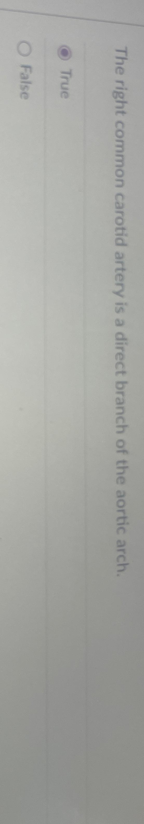 Solved The right common carotid artery is a direct branch of | Chegg.com