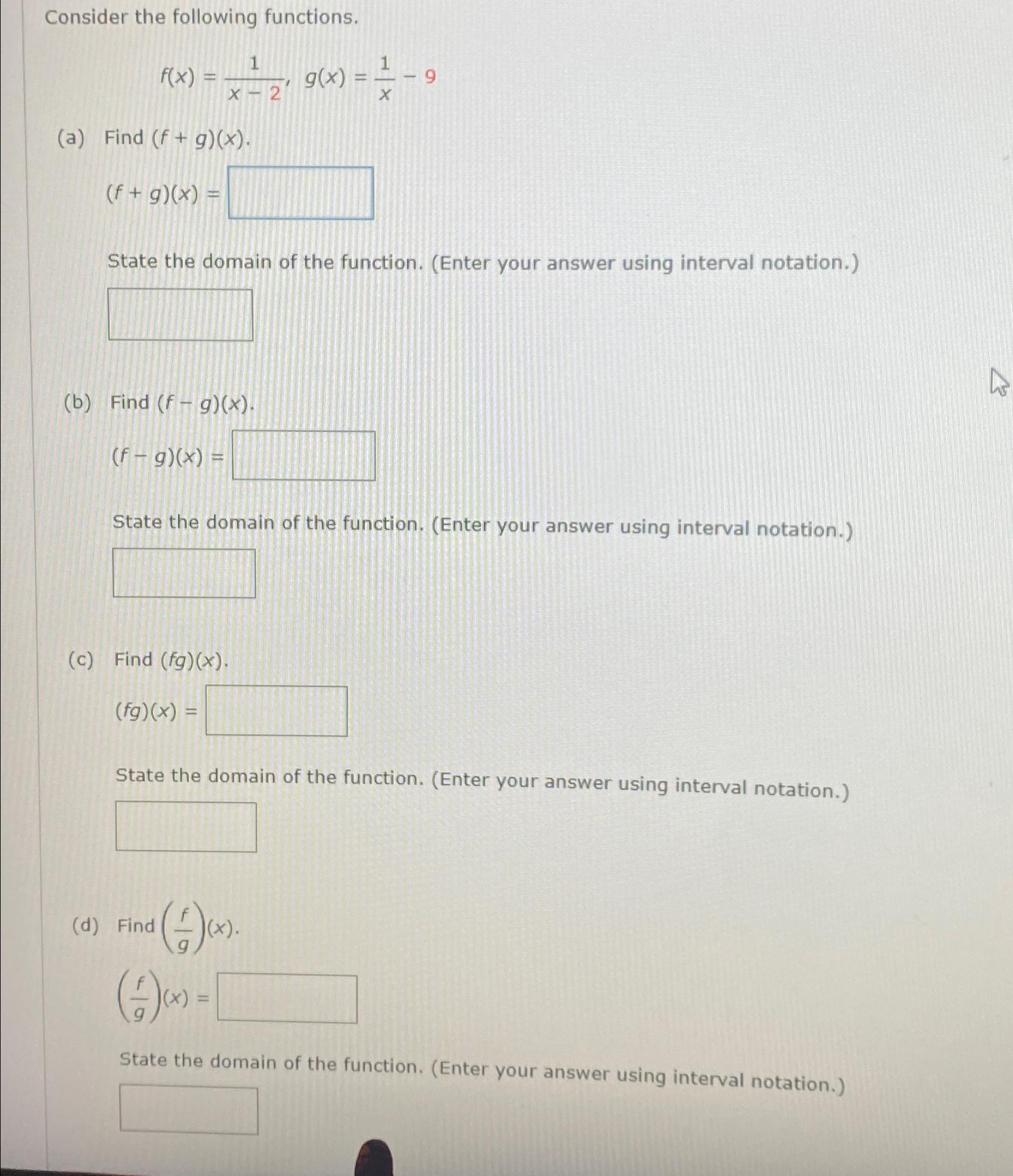 Solved Consider the following | Chegg.com