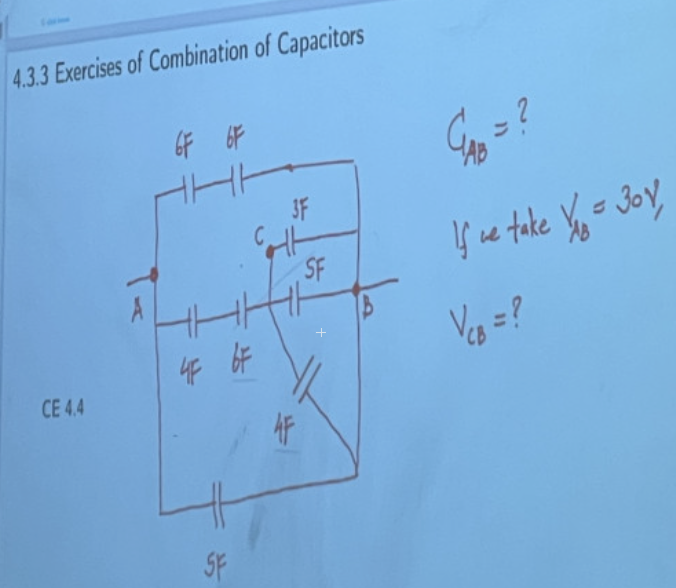 Solved 4.3.3 ﻿Exercises of Combination of Capacitors | Chegg.com
