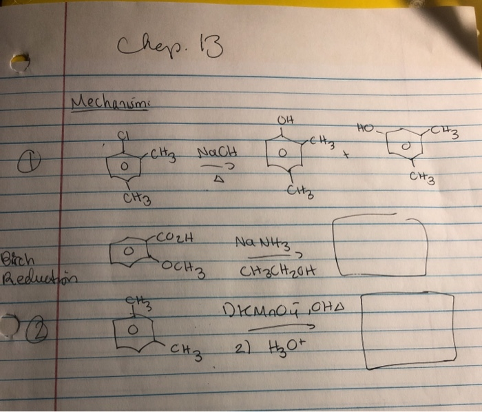 Solved Сер. 3 Mechanismi Aю. Сва CH₂ NOCH I Сиз CH3 -CO2H Na | Chegg.com