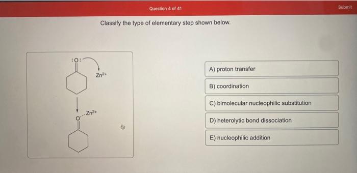 Solved Classify the type of elementary step shown below. | Chegg.com