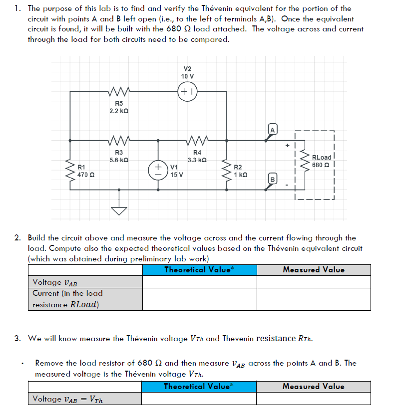 Solved Find the theoretical values for 2 ﻿and 3. | Chegg.com
