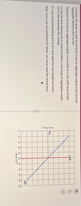 Solved LAS Consider the graph at night showing the long-run | Chegg.com