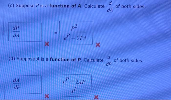 Solved Consider the equation eP=AP2. Use Leibniz notation | Chegg.com
