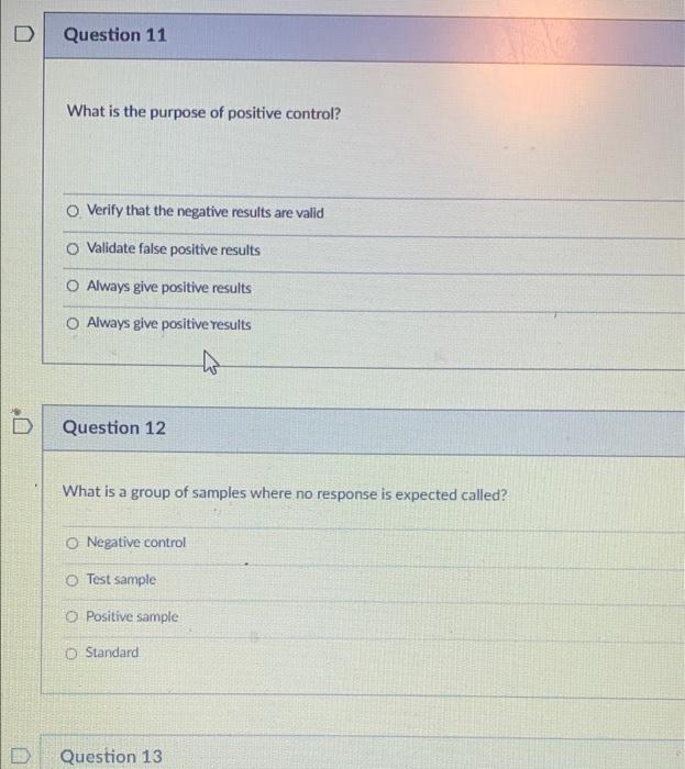 Solved D Question 11 What is the purpose of positive | Chegg.com