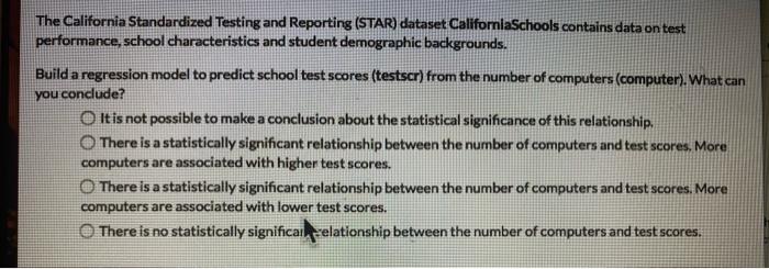 The California Standardized Testing And Reporting