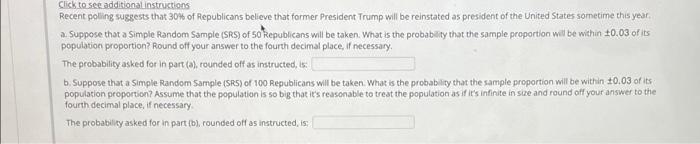 Solved Click to see additional instructions Recent polling | Chegg.com