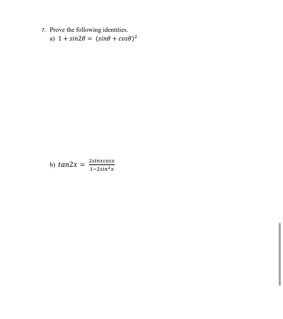 Solved Prove the following | Chegg.com