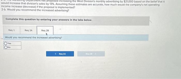 Solved Exercise 6-11 (Algo) Segmented Income Statement | Chegg.com