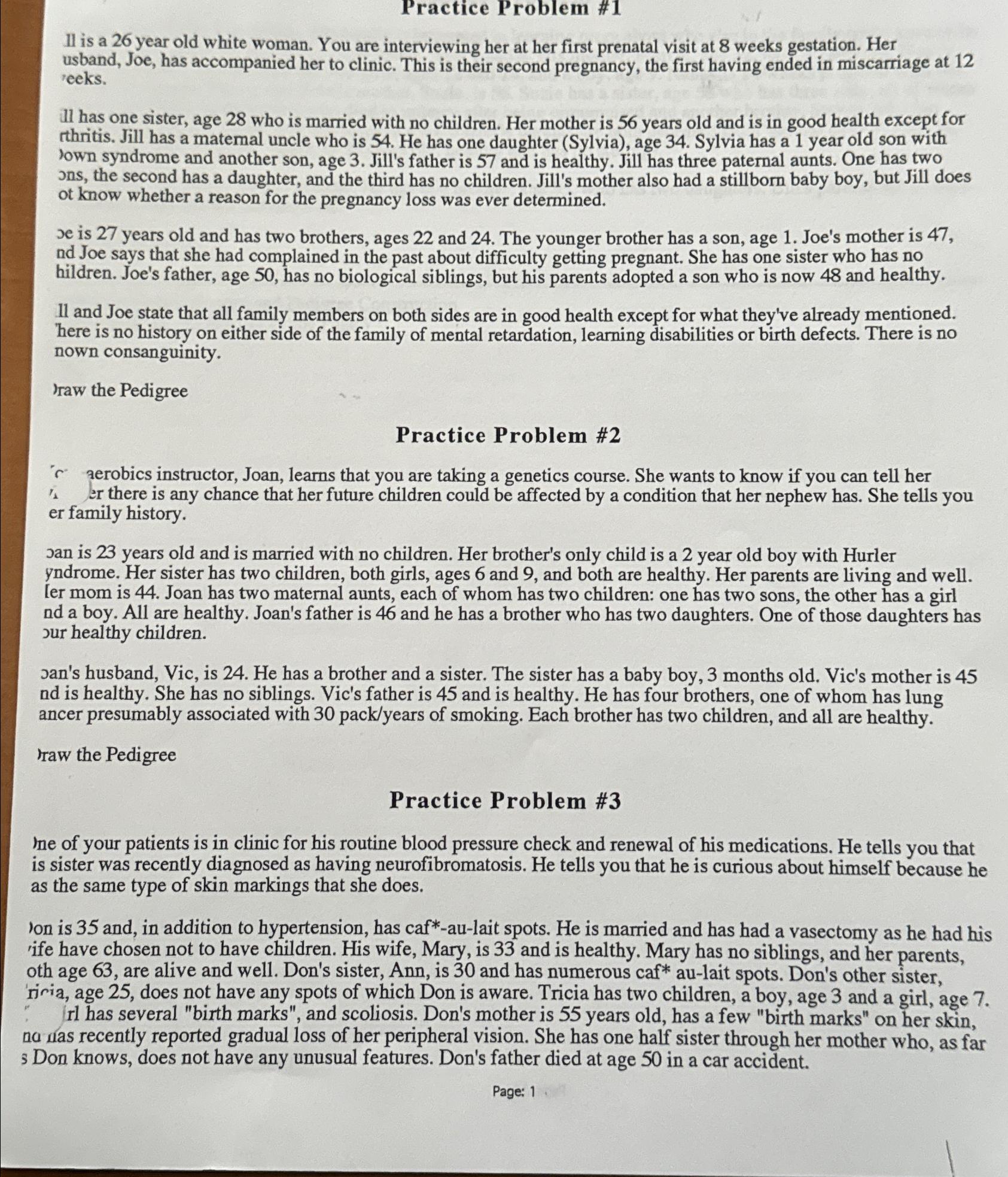 Solved Practice Problem #111 ﻿is a 26 ﻿year old white woman. | Chegg.com