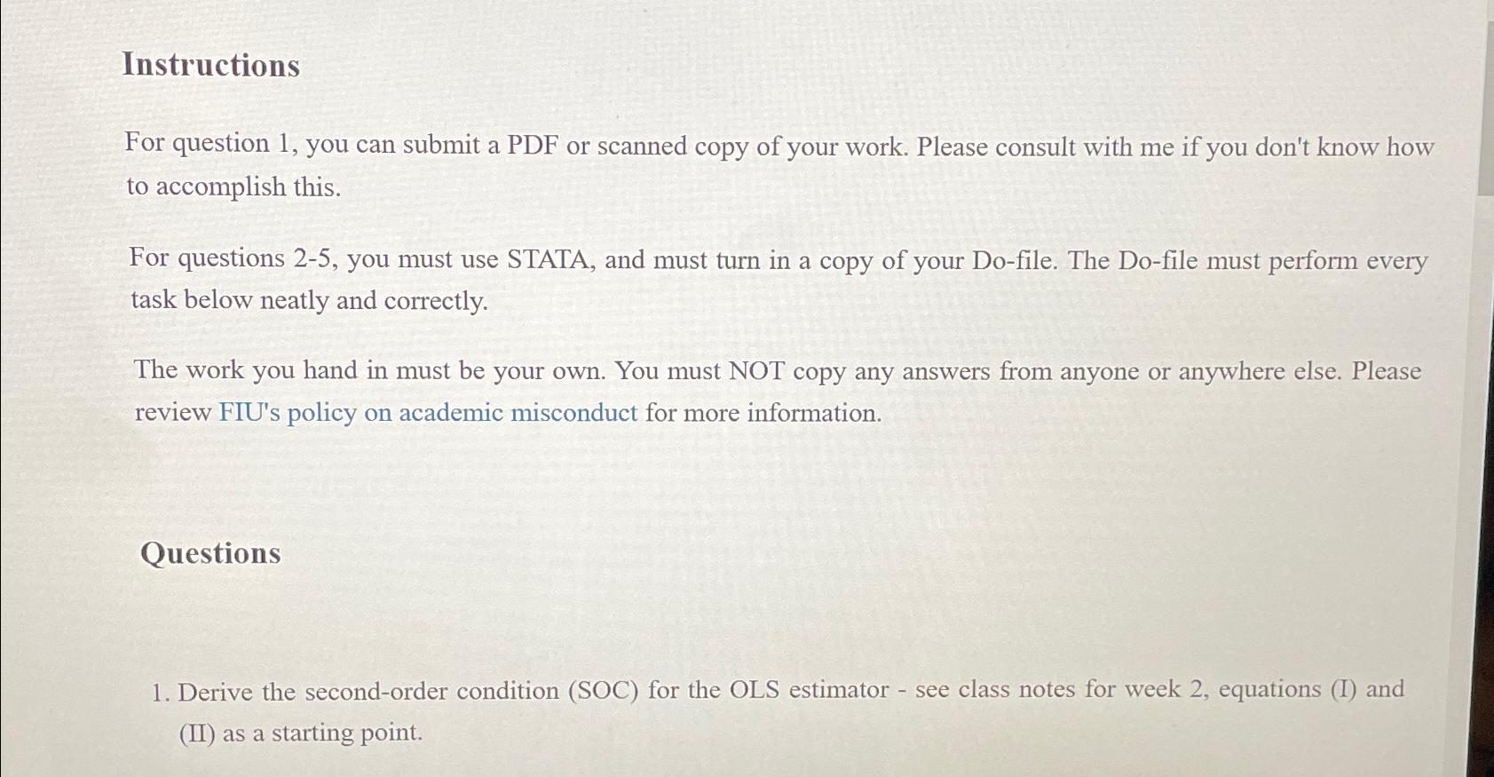Solved InstructionsFor question 1, ﻿you can submit a PDF or | Chegg.com