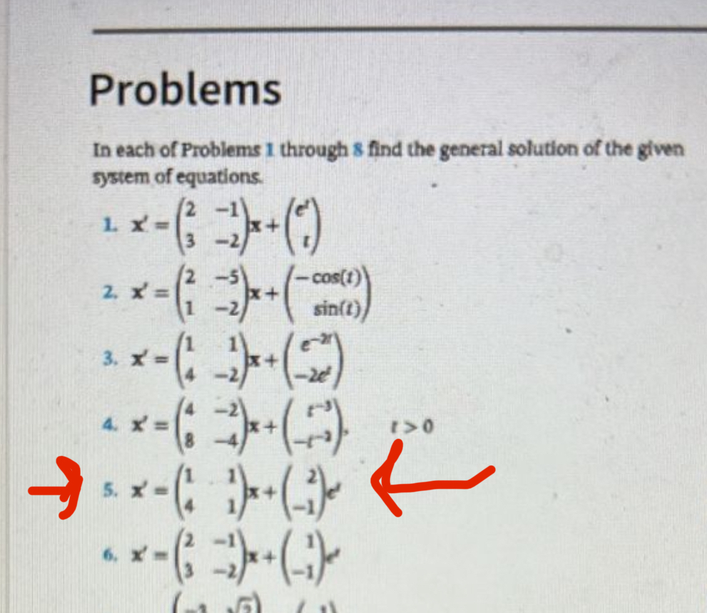 Solved ProblemsIn each of Proble 5 ﻿find the general | Chegg.com