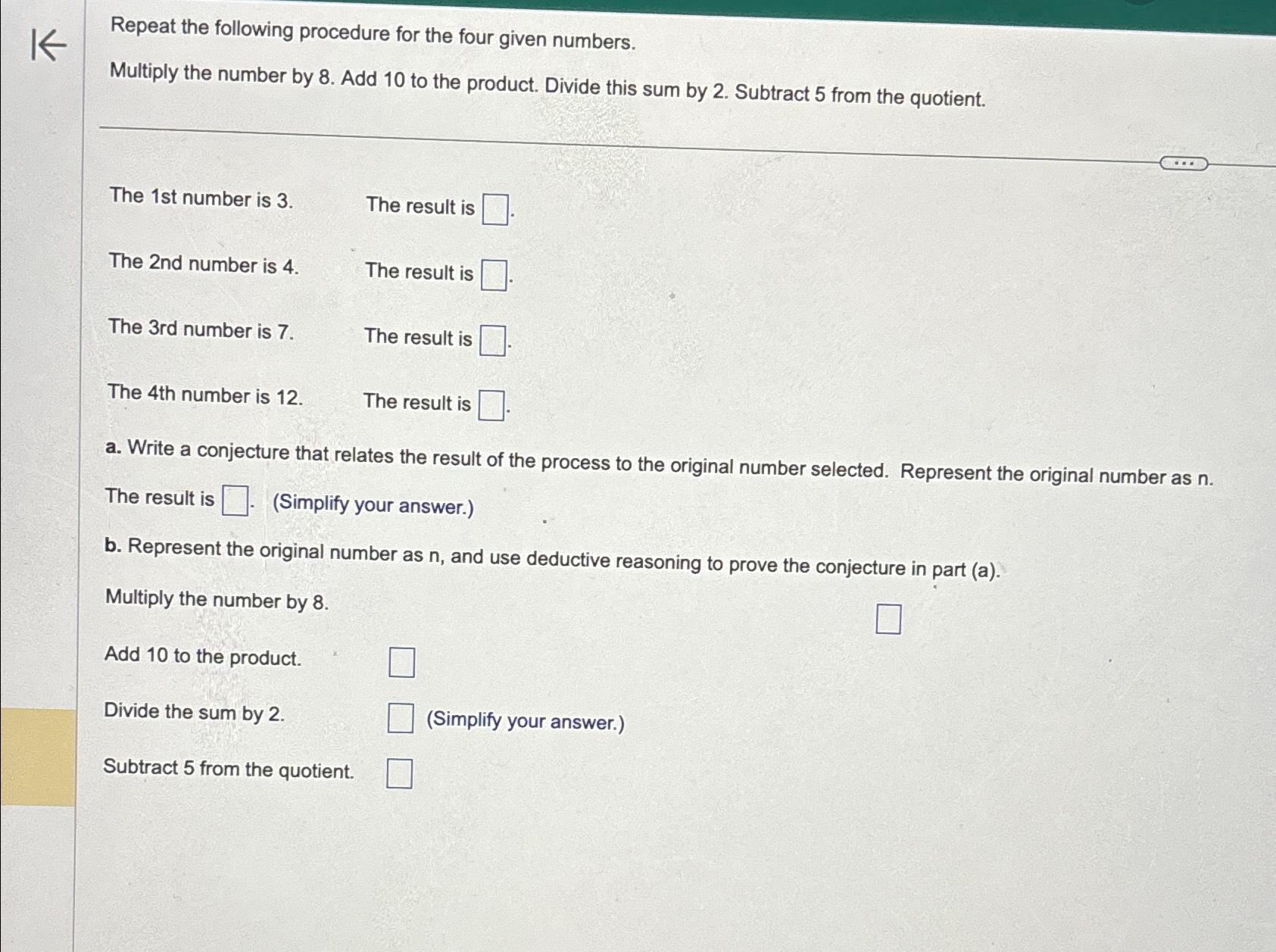 Solved Repeat the following procedure for the four given | Chegg.com