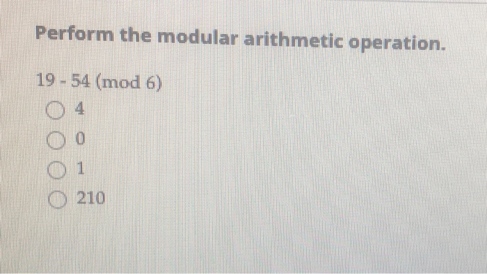 Solved Find the modulo class to which the number belongs for | Chegg.com