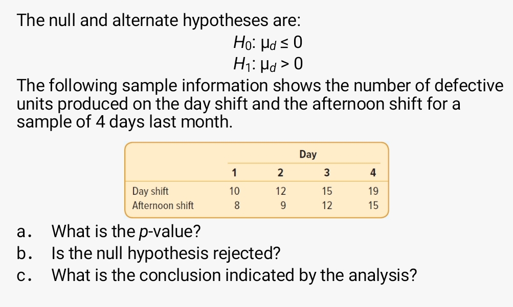 Solved The null and alternate hypotheses | Chegg.com