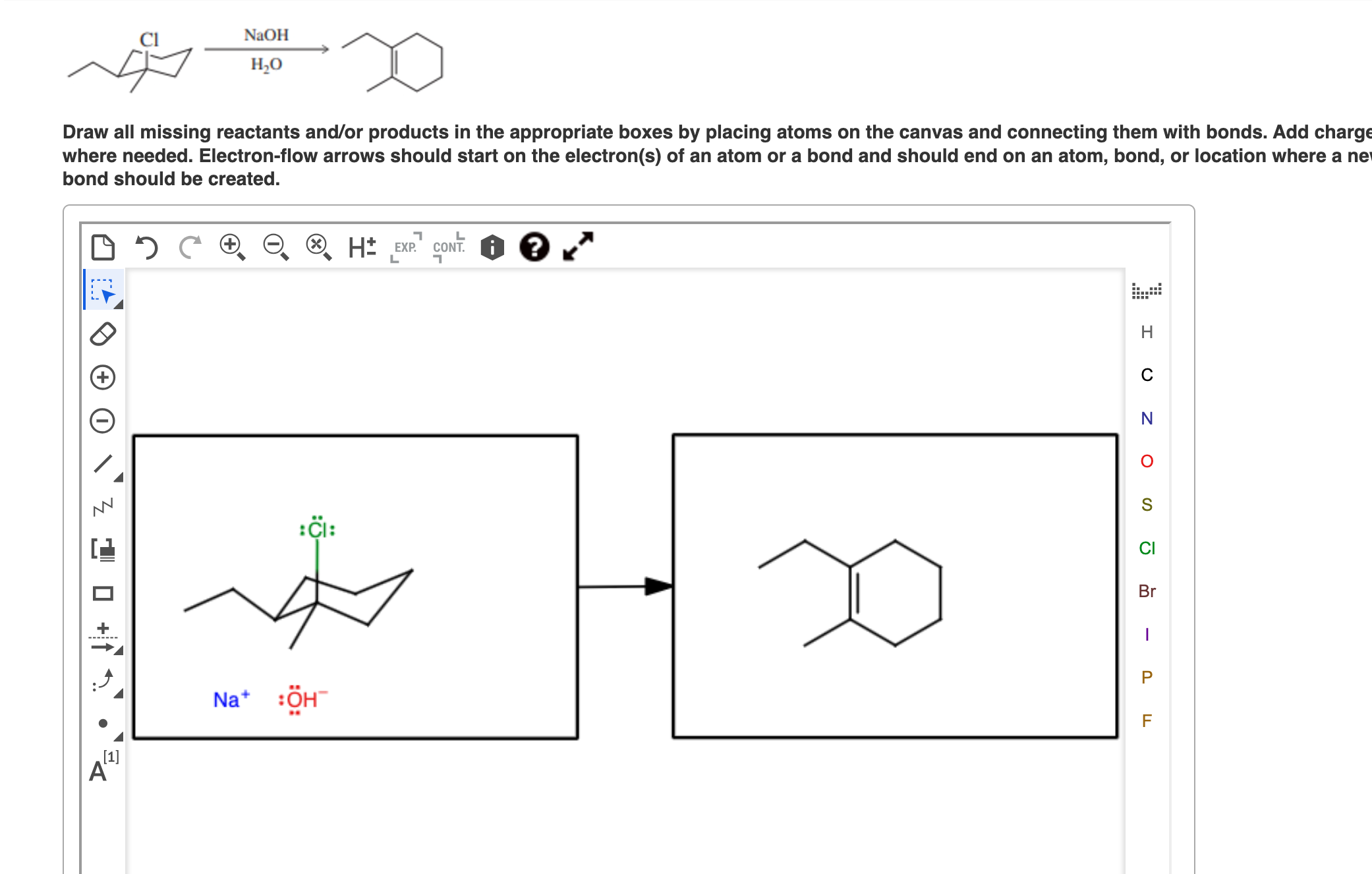 Solved Draw all missing reactants and/or products in the | Chegg.com