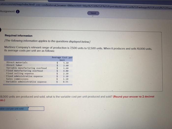Solved apter 1 Assignment ! Required information [The | Chegg.com