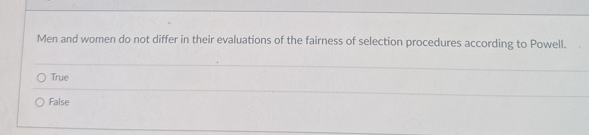 Solved Men and women do not differ in their evaluations of | Chegg.com