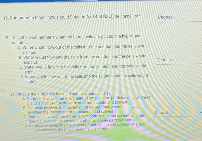 Solved 16. Determine the osmolarity for each solution | Chegg.com