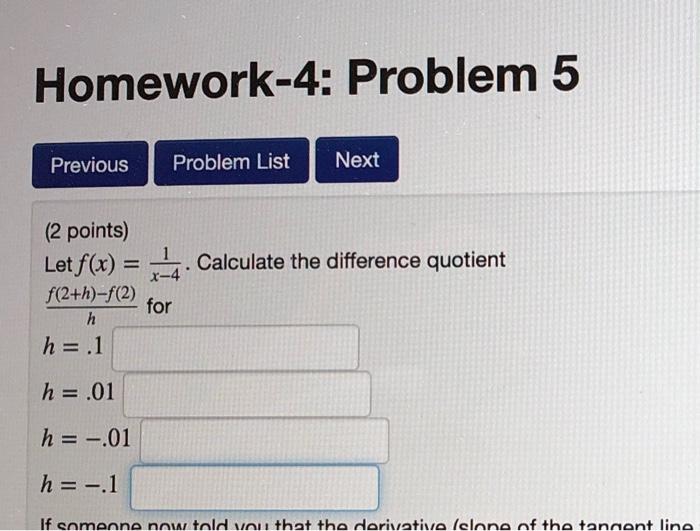 Solved Homework-4: Problem 5 Previous Problem List Next = | Chegg.com