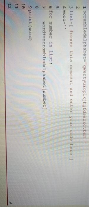 Solved Consider the code below. Your task is to create a | Chegg.com