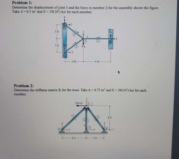 Solved Problem 1: Determine the displacement of joint 3 and | Chegg.com