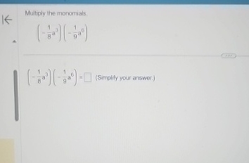Solved Multiply the | Chegg.com