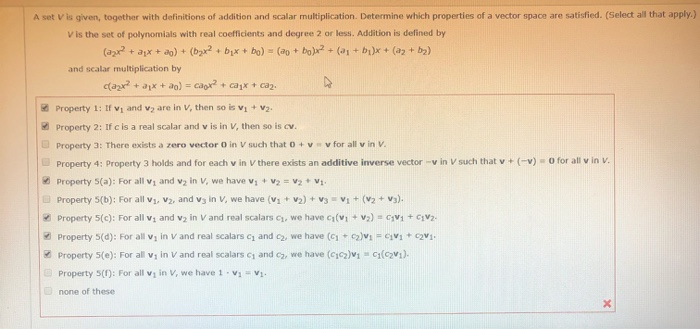Solved A set V is given, together with definitions of | Chegg.com