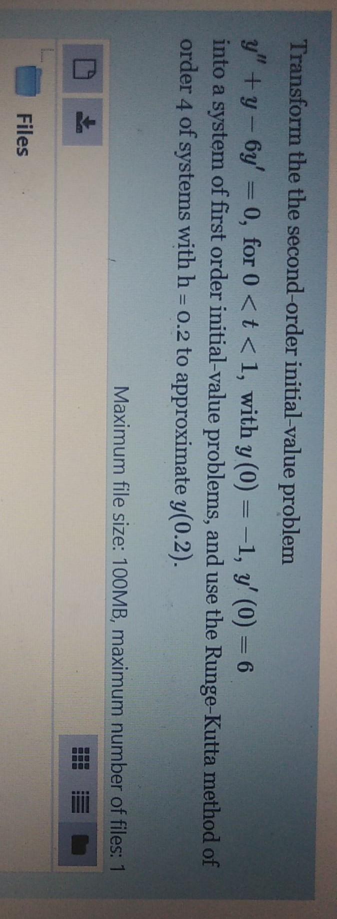 Solved Transform the the second-order initial-value problem | Chegg.com