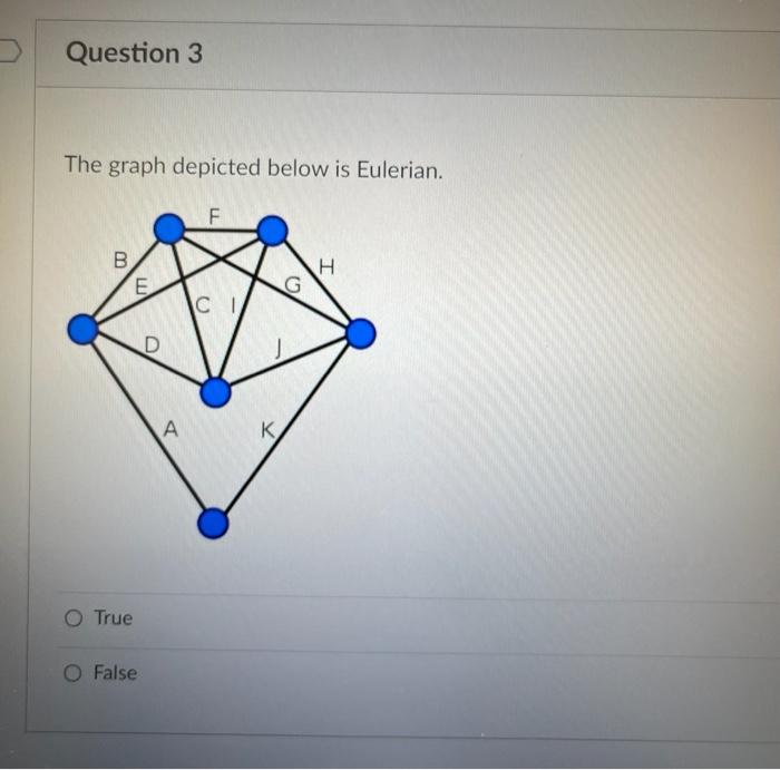 Solved Question 1 The graph described below is Eulerian. w | Chegg.com