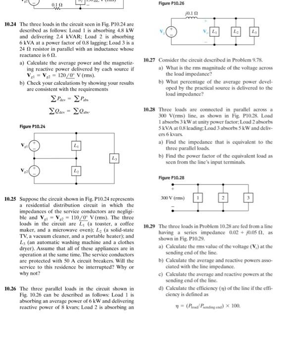 Solved 10.1 The following sets of values for v and i pertain | Chegg.com