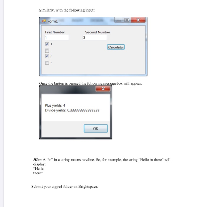 Solved Create a program that has two text boxes, four | Chegg.com