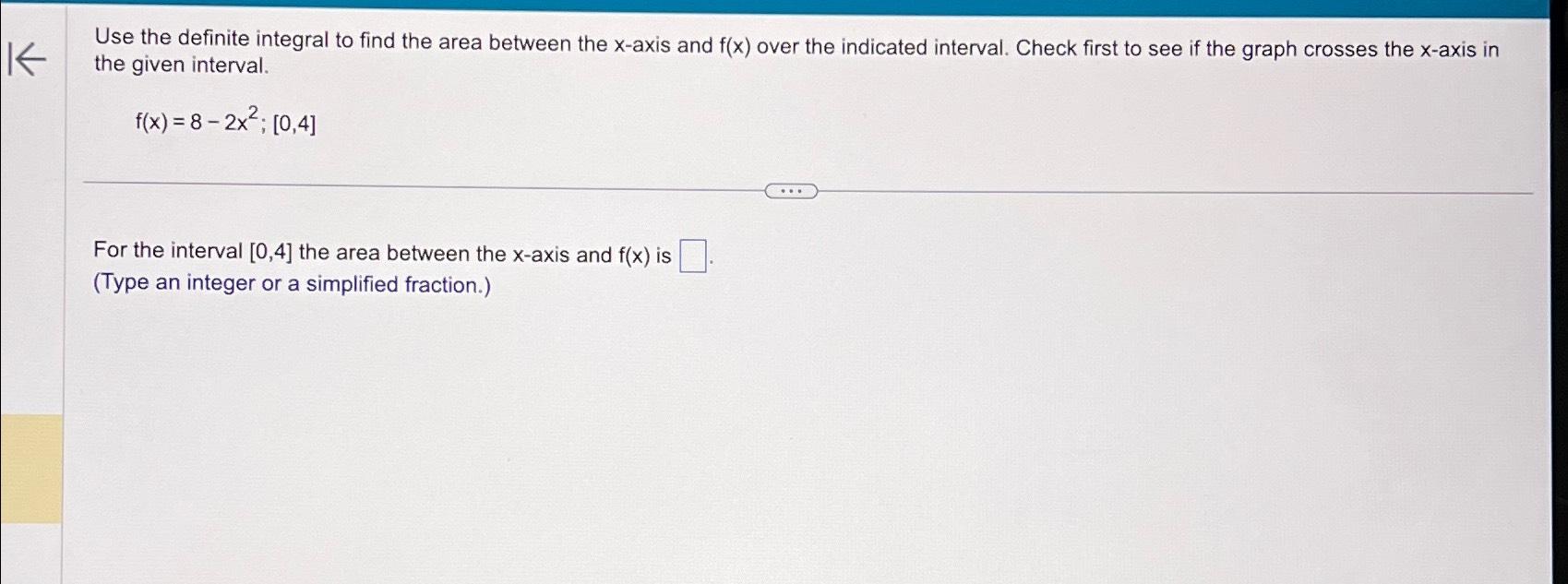 Solved Use the definite integral to find the area between | Chegg.com
