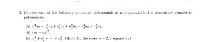 Solved 3. Express each of the following symmetric | Chegg.com