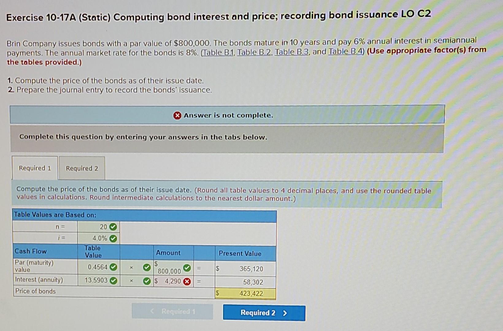 Solved Exercise 10-17A (Static) Computing bond interest and | Chegg.com
