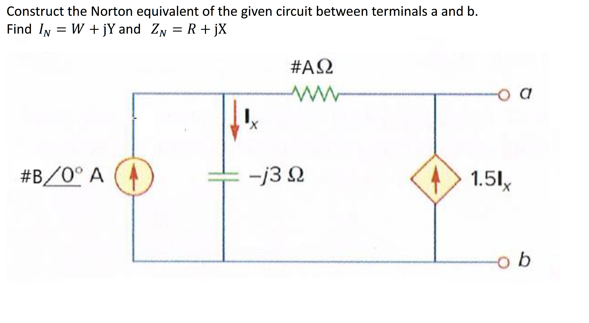Solved Construct the Norton equivalent of the given circuit | Chegg.com