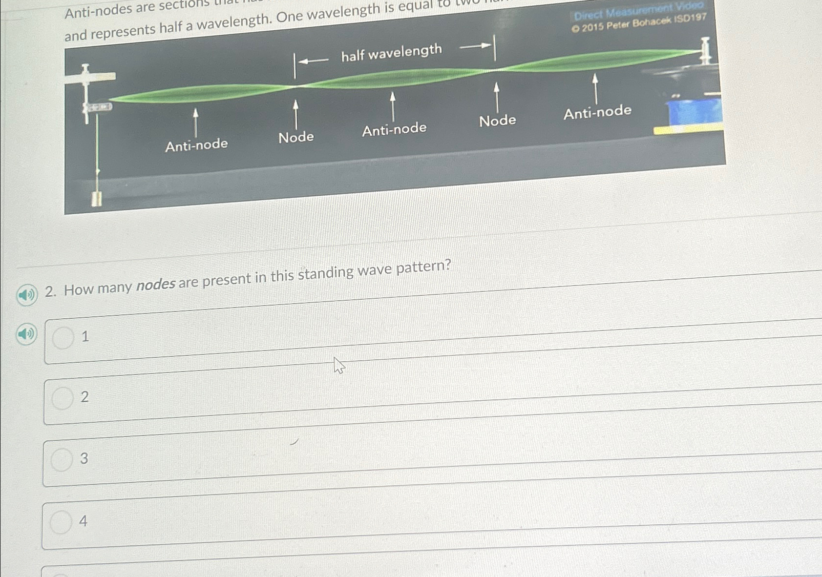 Solved Anti-nodes are sectionsand represents half a | Chegg.com