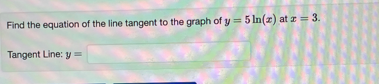 Solved Find the equation of the line tangent to the graph of | Chegg.com