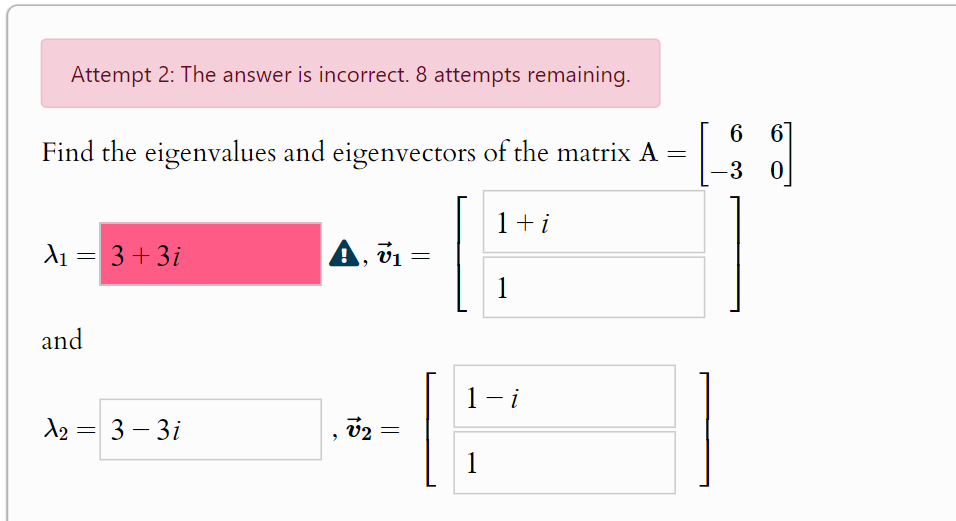 Solved Attempt 2: The answer is incorrect. 8 ﻿attempts | Chegg.com