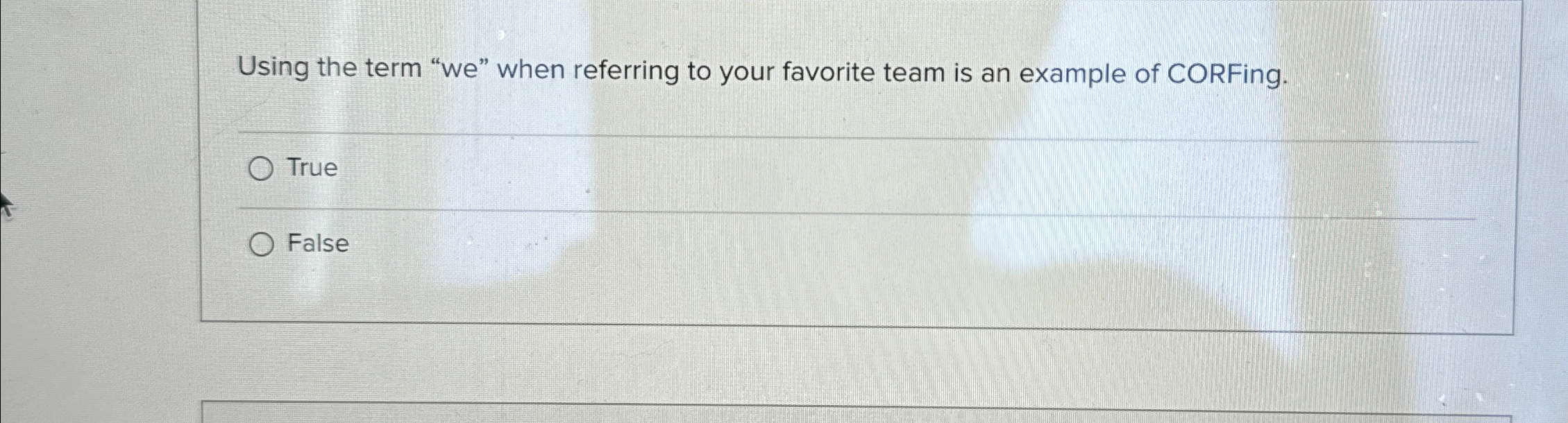 Solved Using the term "we" ﻿when referring to your favorite | Chegg.com