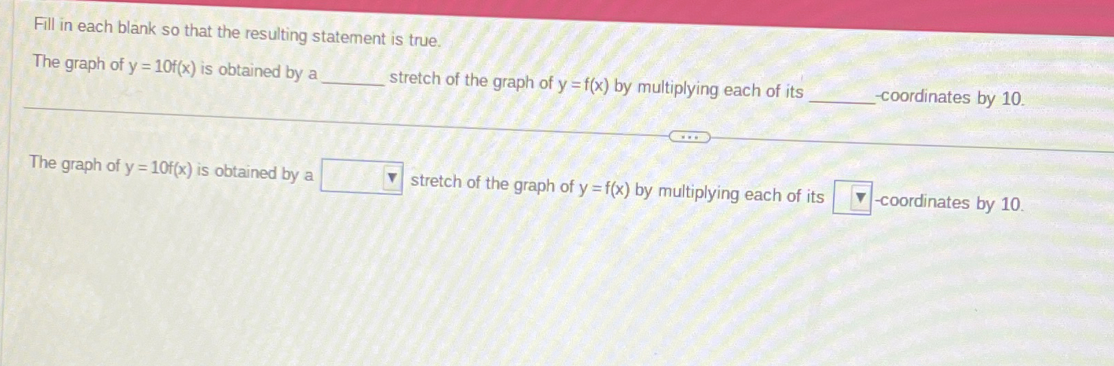 Solved Fill in each blank so that the resulting statement is | Chegg.com