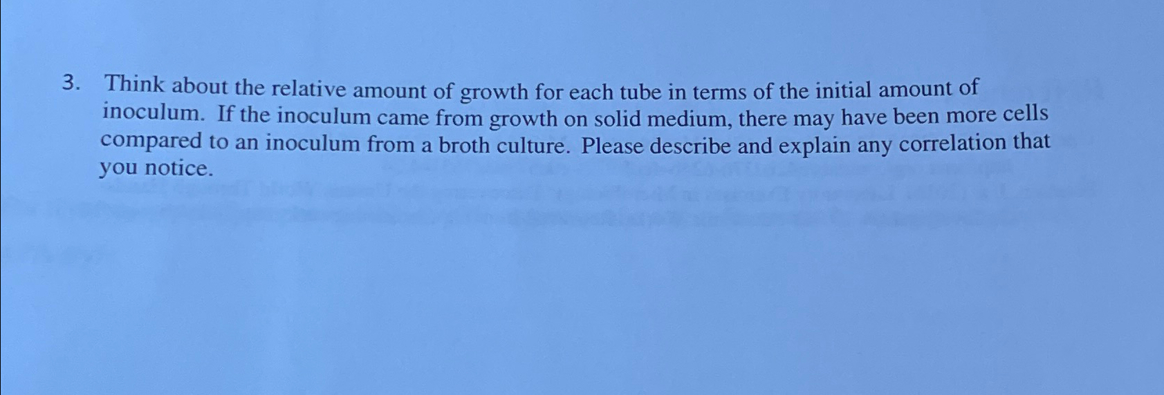 Solved Think about the relative amount of growth for each | Chegg.com