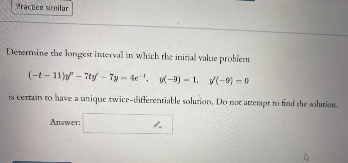 Solved Practice similar Determine the longest interval in | Chegg.com