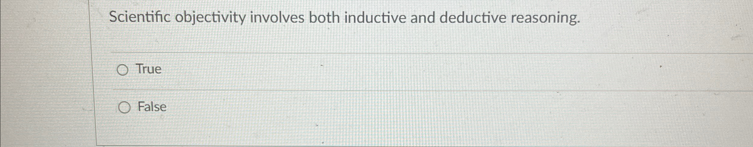 Solved Scientific objectivity involves both inductive and | Chegg.com