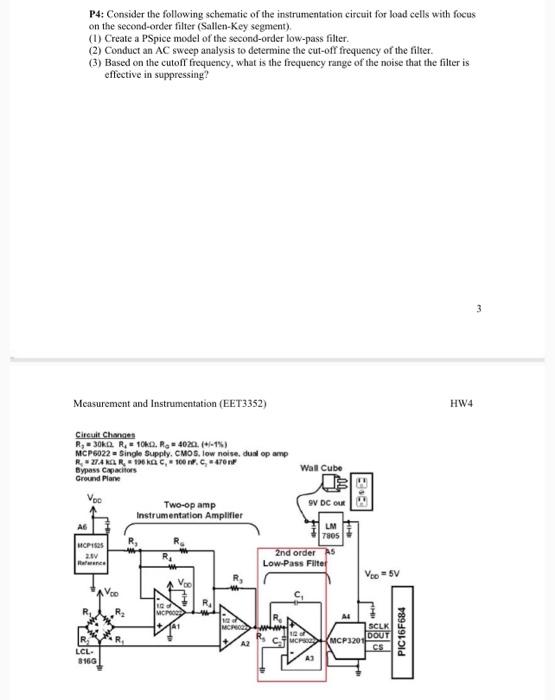Solved P4: Consider the following schematic of the | Chegg.com